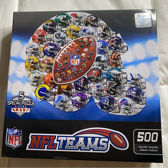 NFL | Games | Nfl Helmet Shape Jigsaw Puzzle | Poshmark